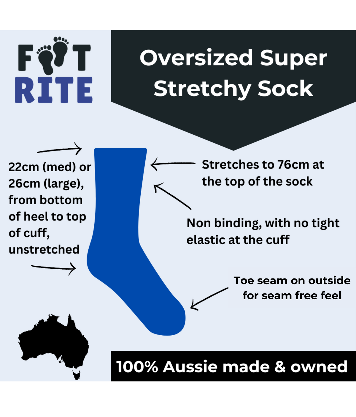 Oversized Extra Wide Socks | Non-Binding Comfort