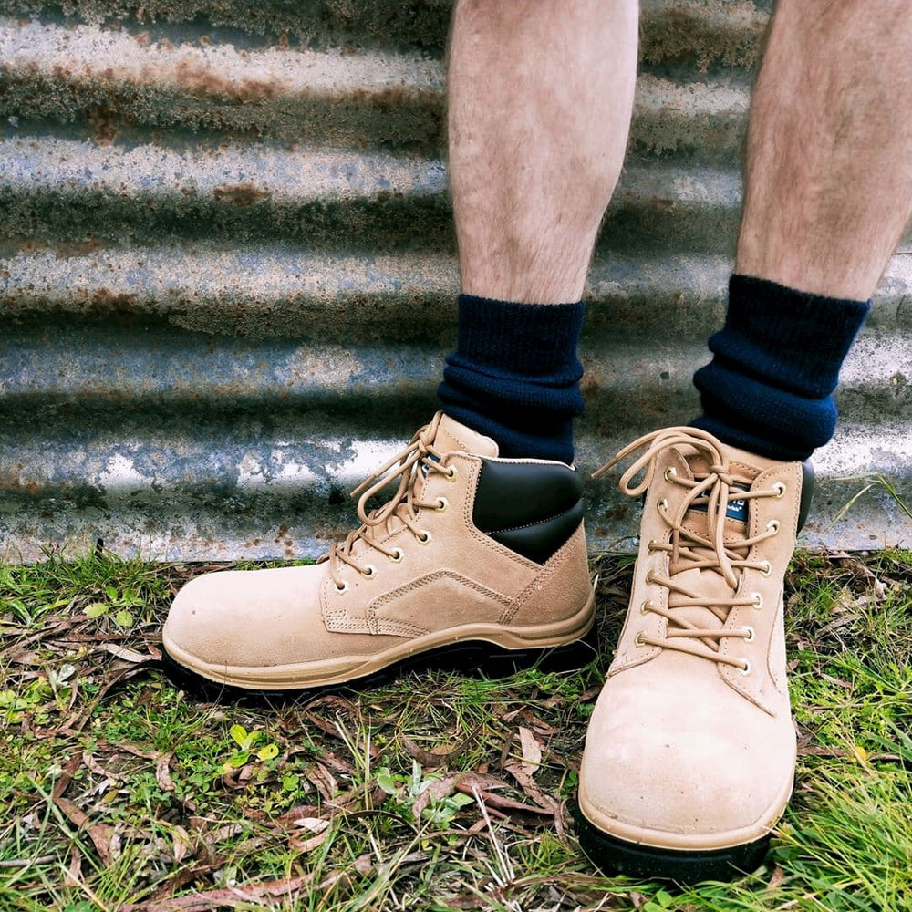 Stockman Work Socks in Navy | Aussie Made Wool