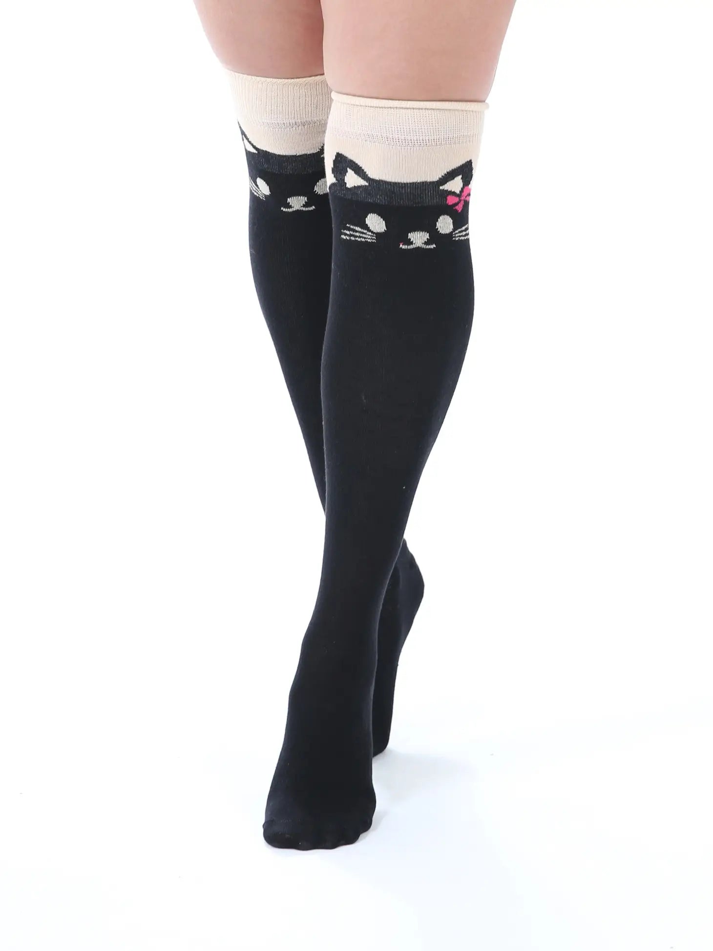 Cute Cat Over Knee Socks | Fashionable & Affordable