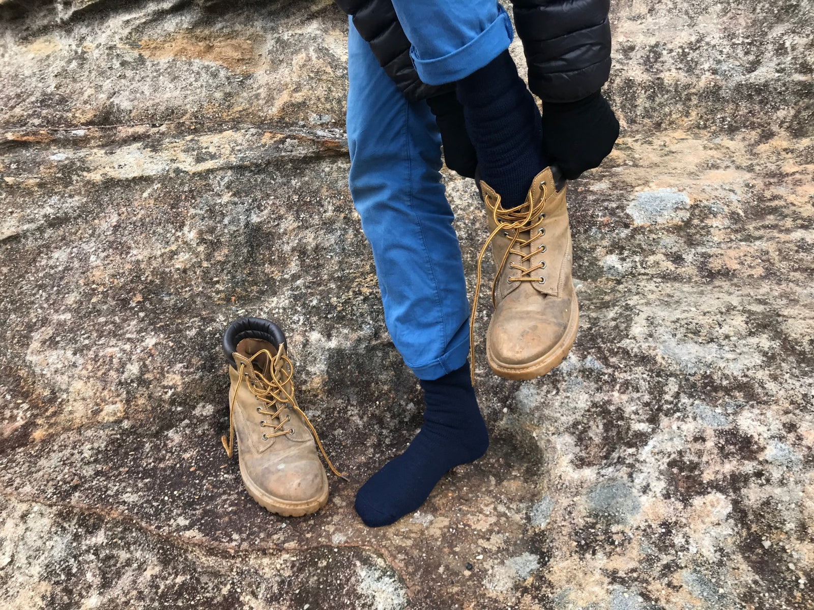 Stockman Work Socks in Navy | Aussie Made Wool