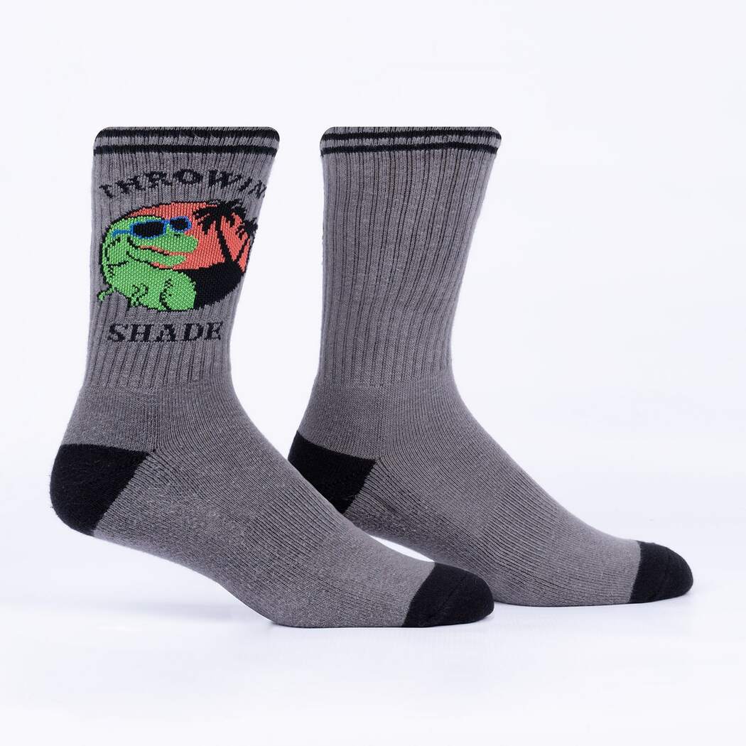Cool T-Rex Crew Socks | Throwin' Shade Athletic Comfort